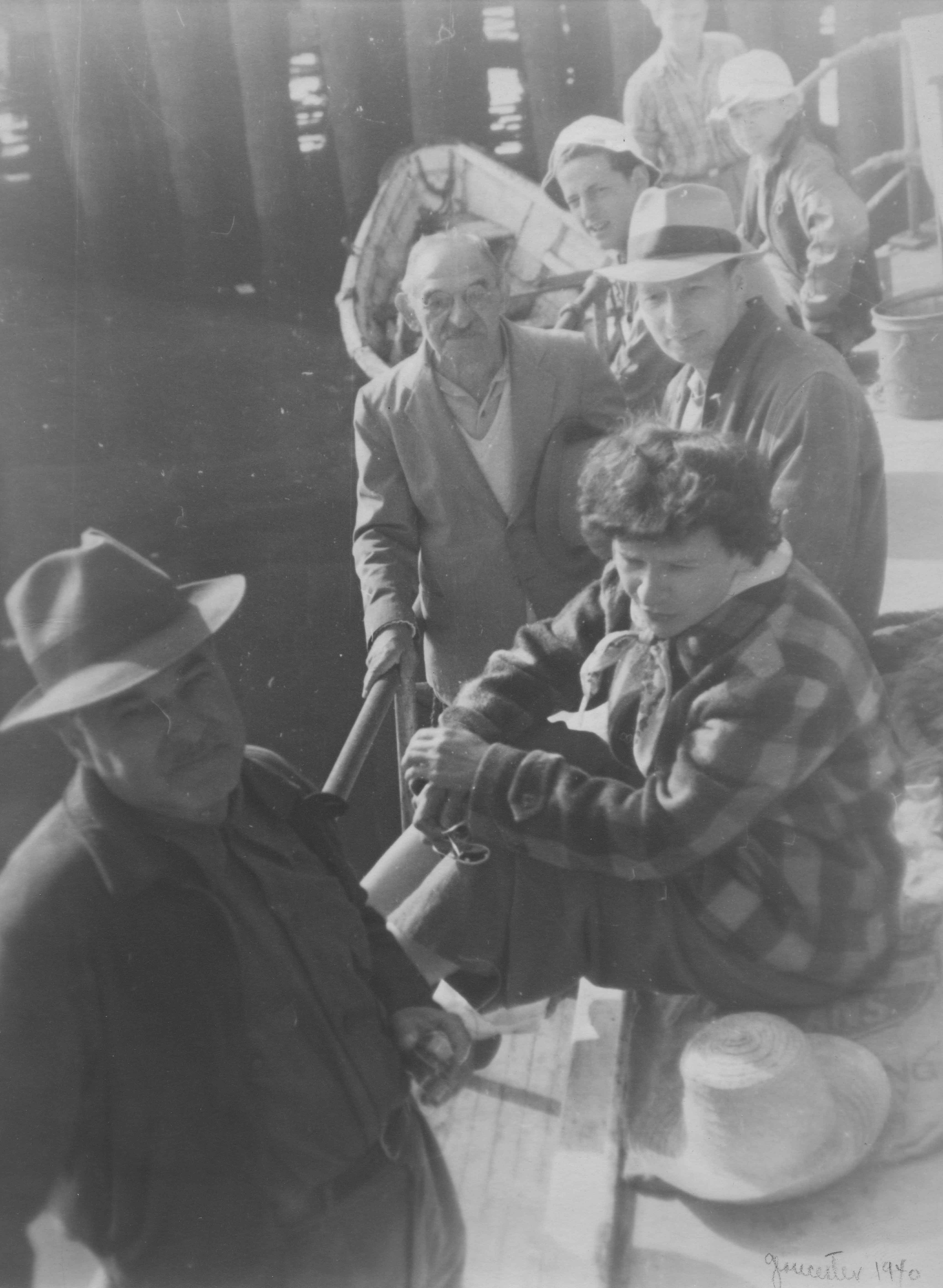 Joseph Levin with family - Rauh Jewish Archives