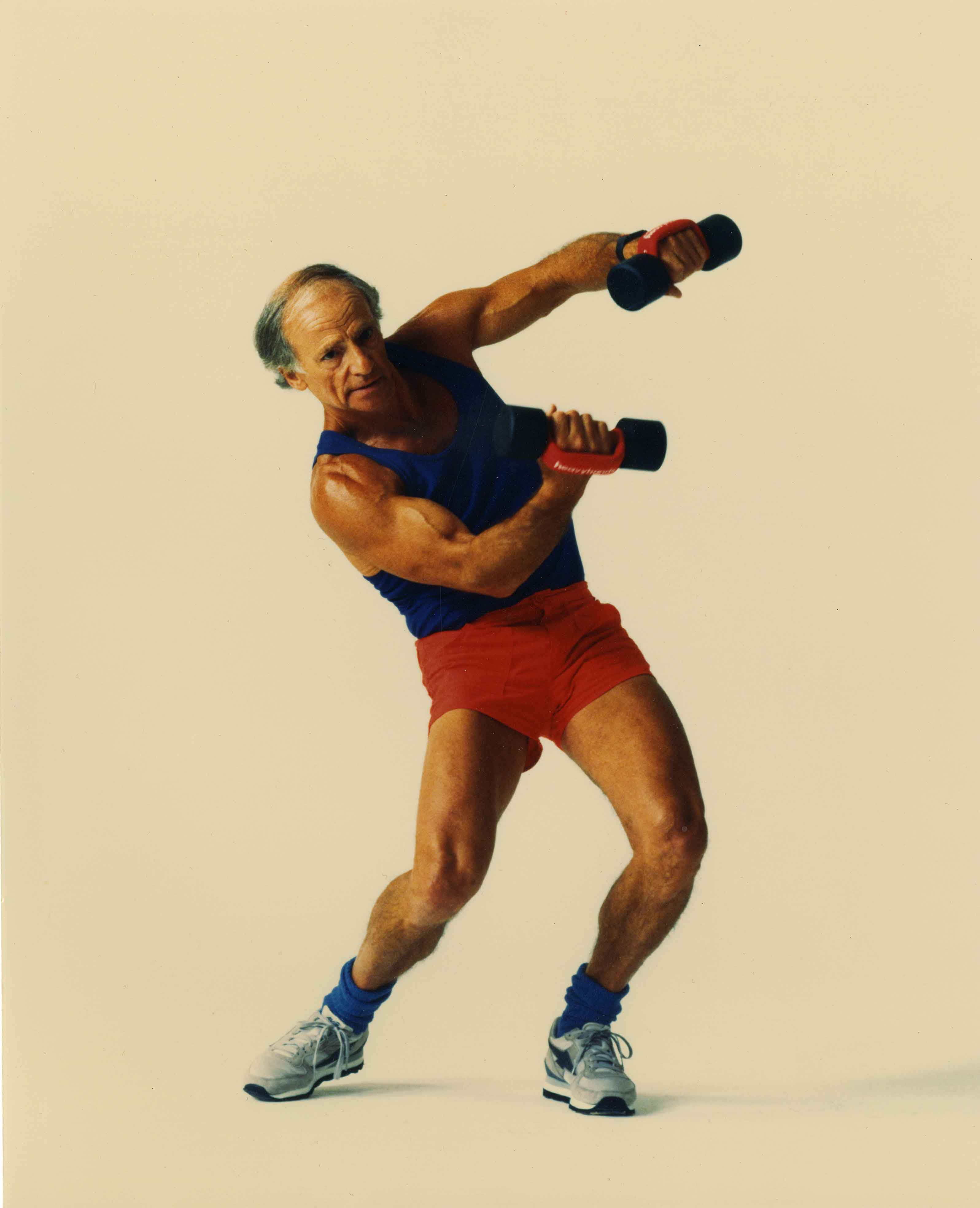 Leonard Schwartz with Heavyhands - Rauh Jewish Archives