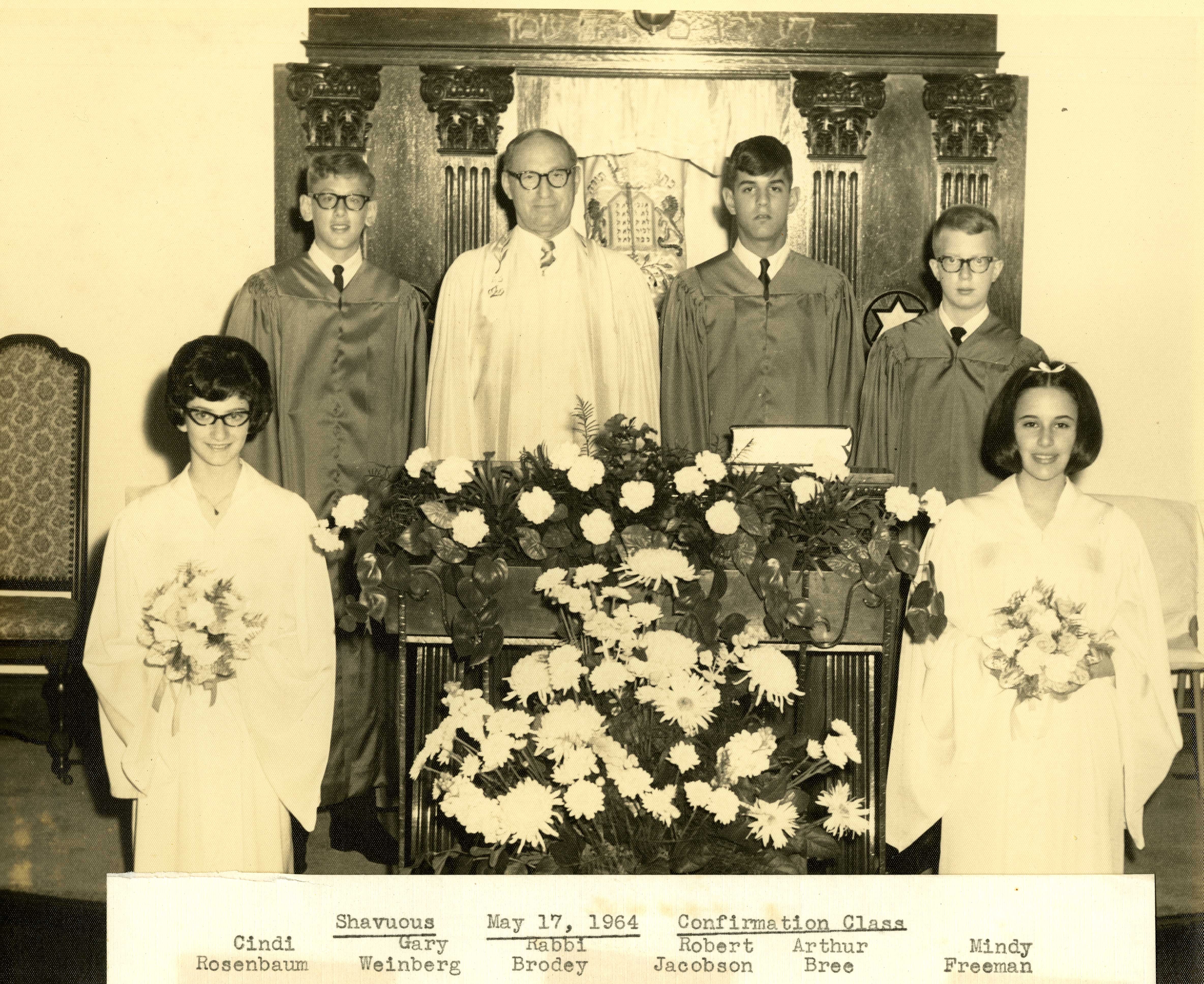 Temple Israel confirmation class (1964) - Rauh Jewish Archives