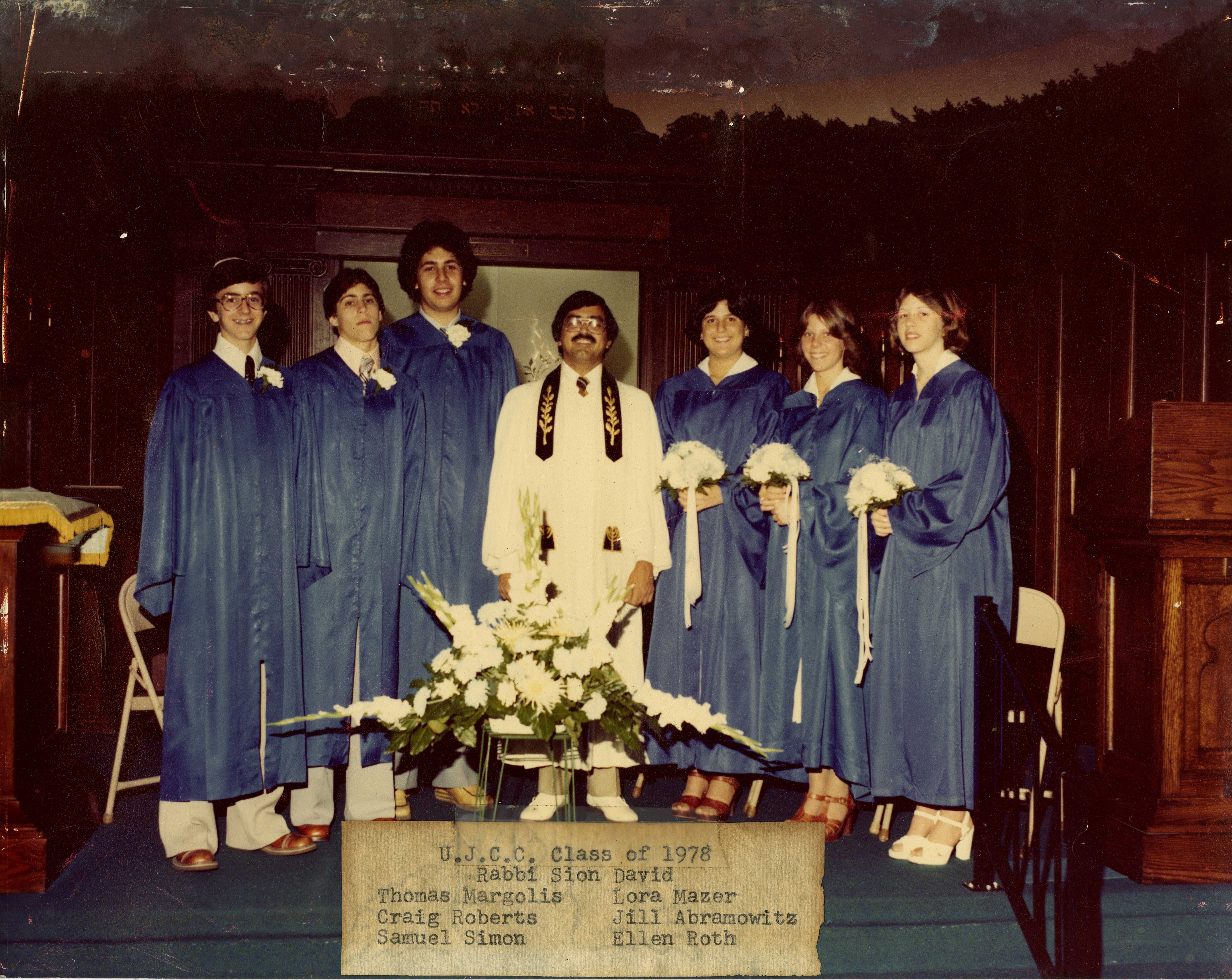 UJCC confirmation class (1978) - Rauh Jewish Archives