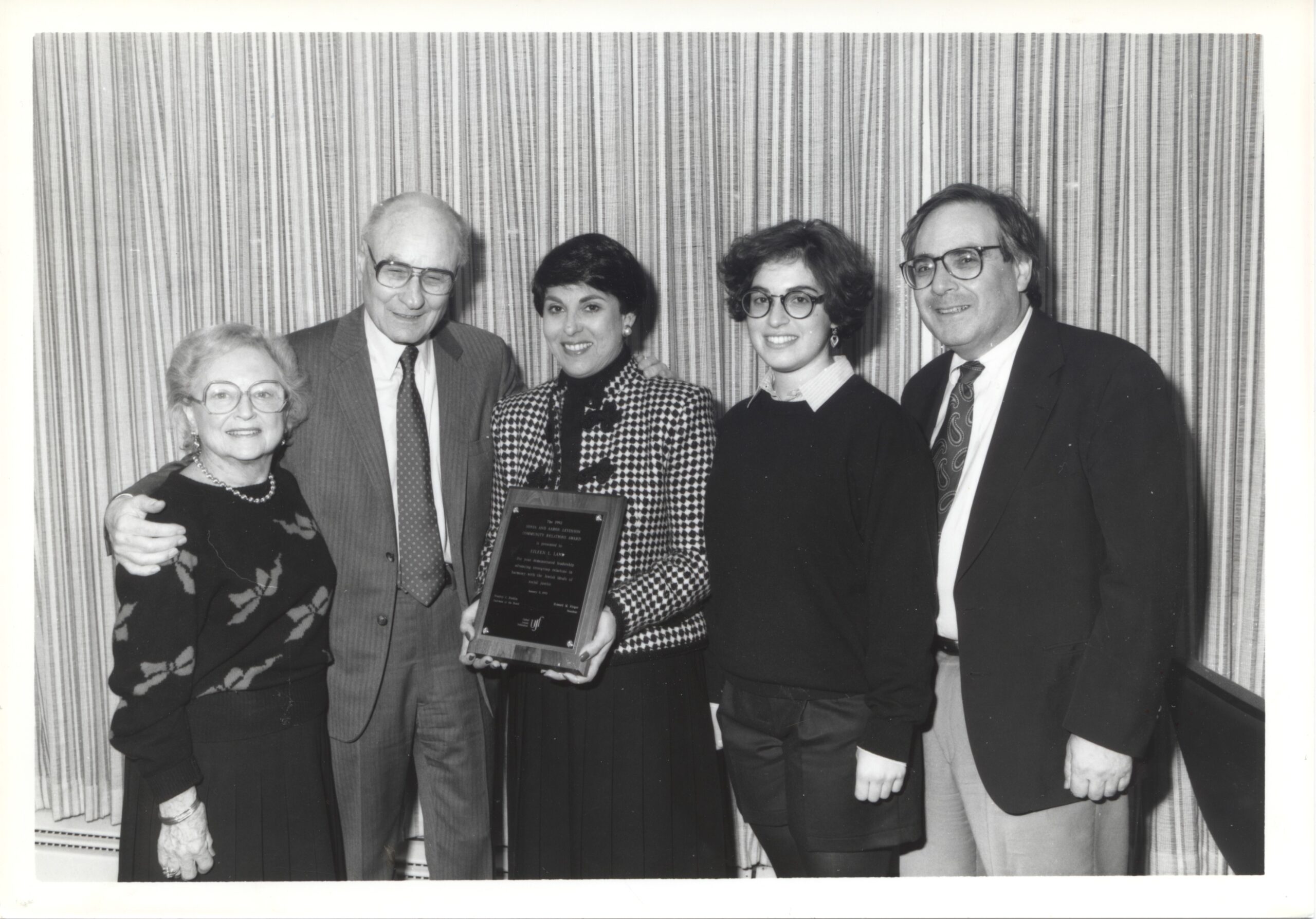 Sonia and Aaron Levinson Community Relations Award - Rauh Jewish Archives