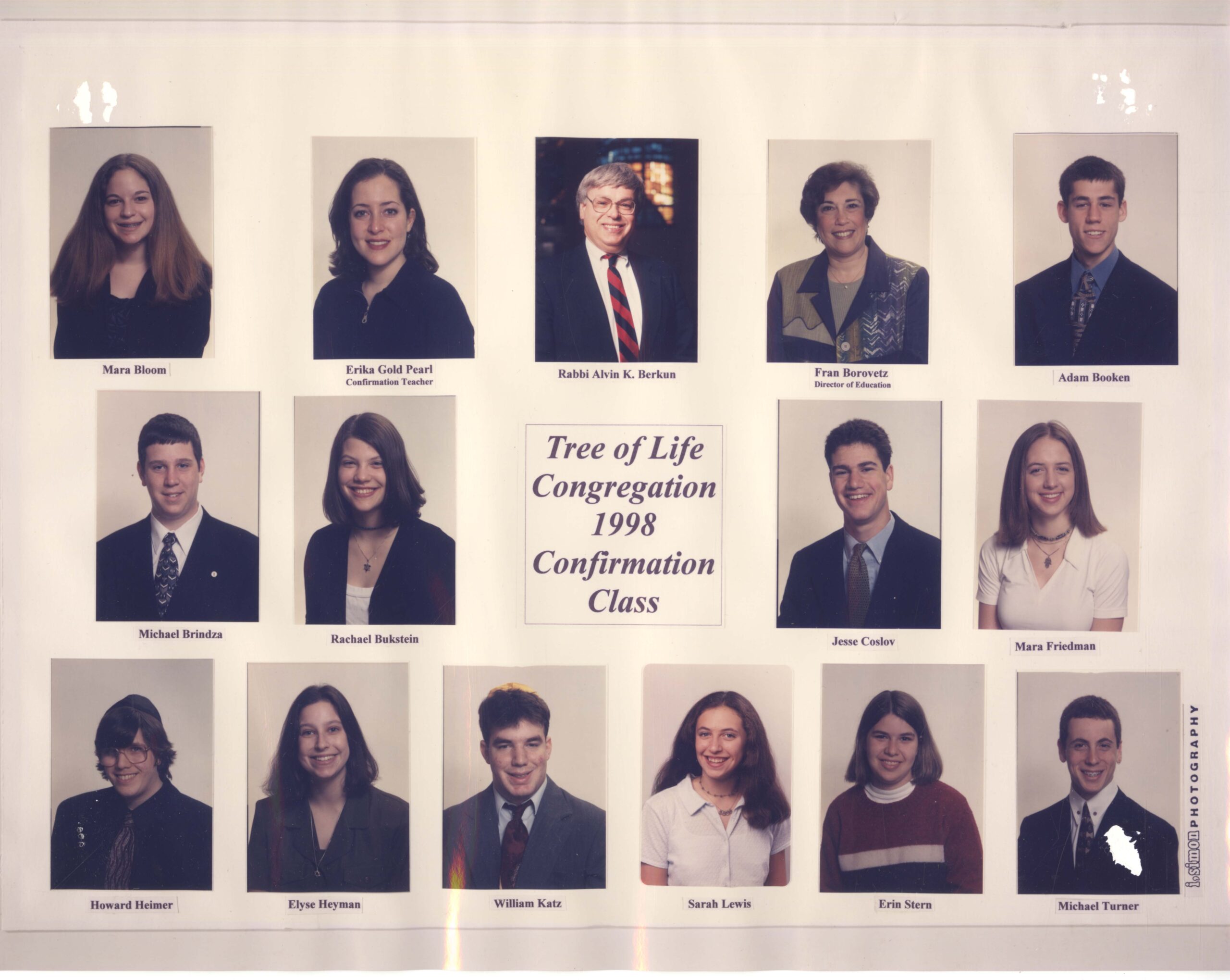 Tree of Life (Pittsburgh) confirmation class (1998) - Rauh Jewish Archives